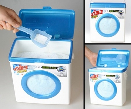 Container for washing powder - types, overview of containers